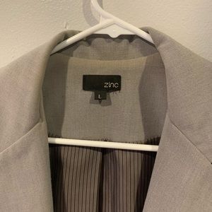 zinc | Jackets & Coats | Grey Blazer | Poshmark